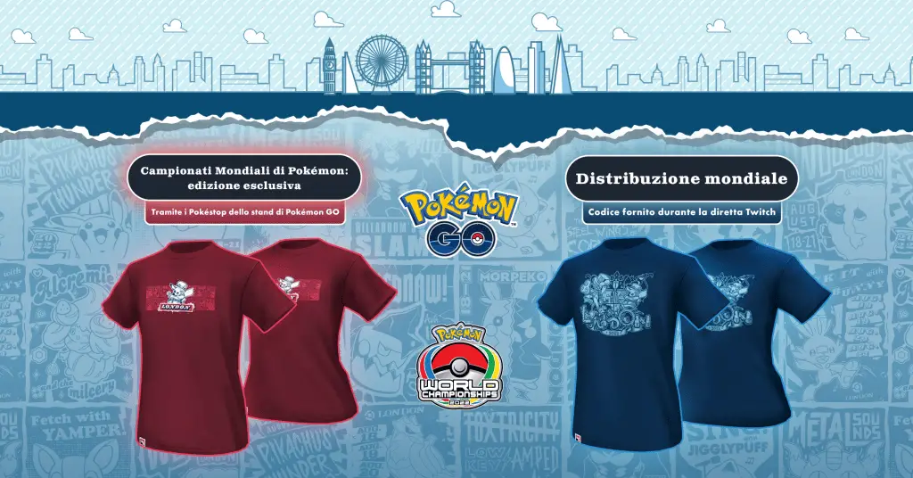 Pokémon GO: ecco il codice per la t-shirt dei Campionati Mondiali!