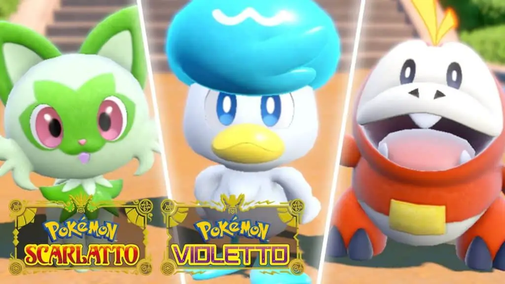 Pokémon Scarlatto e Violetto: leakate le evoluzioni degli starter
