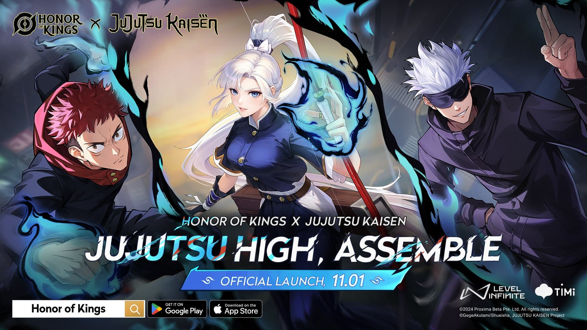 Honor of Kings: le Skin di Jujutsu Kaisen dal 1 Novembre
