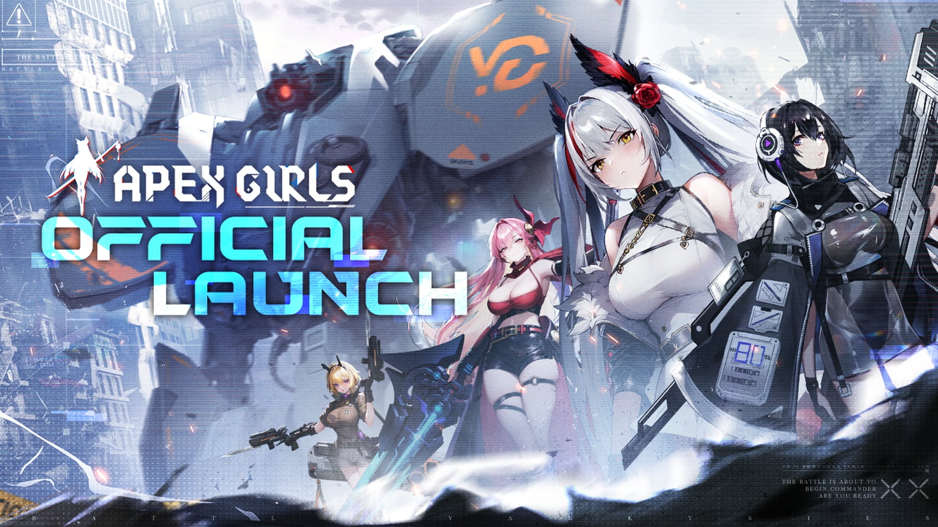 Apex Girls arriva su mobile: battaglie mecha senza grinding